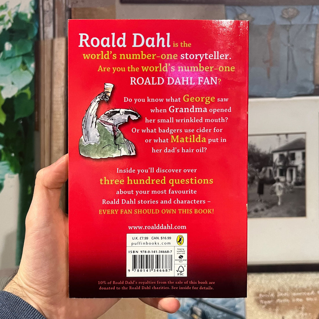 Roald Dahl Quiz Book – The Roald Dahl Museum Online Shop