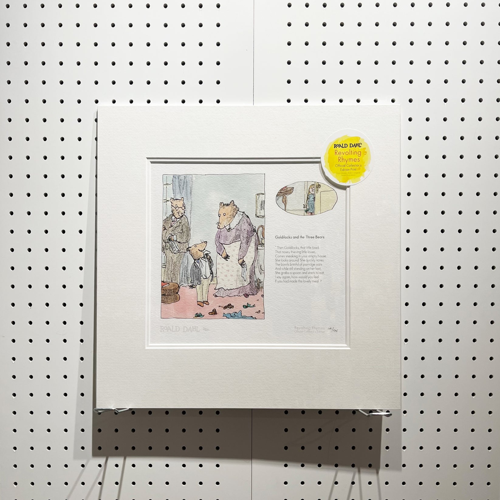 Limited Edition Print Goldilocks and the Three Bears RD9302 – The Roald ...